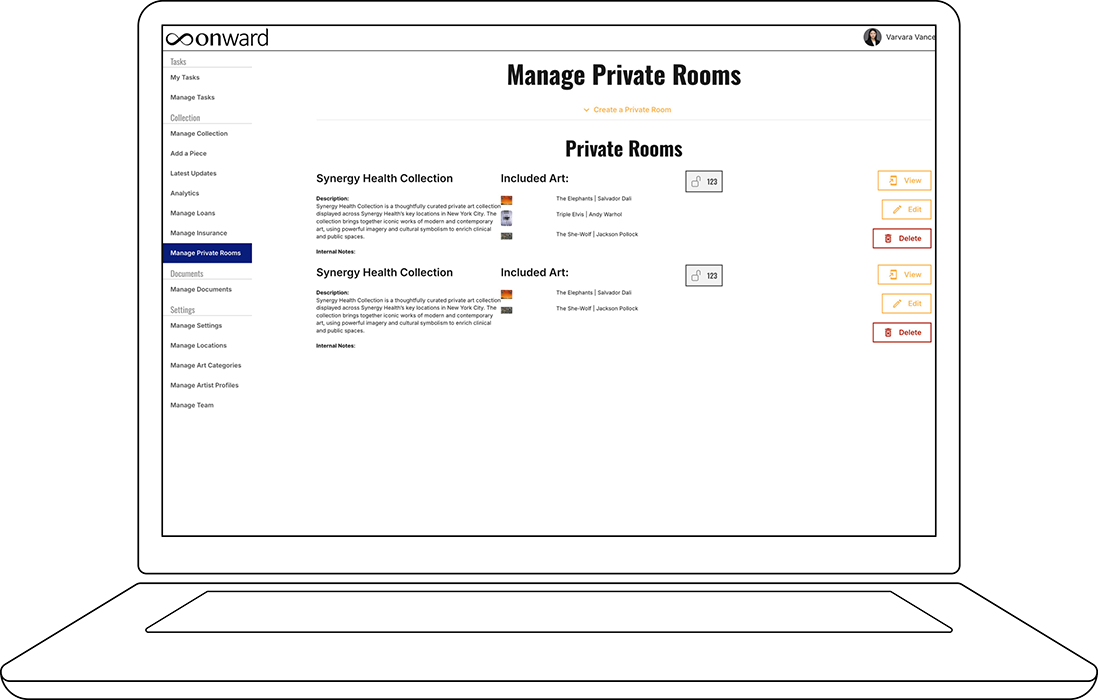 Private Rooms | Onward